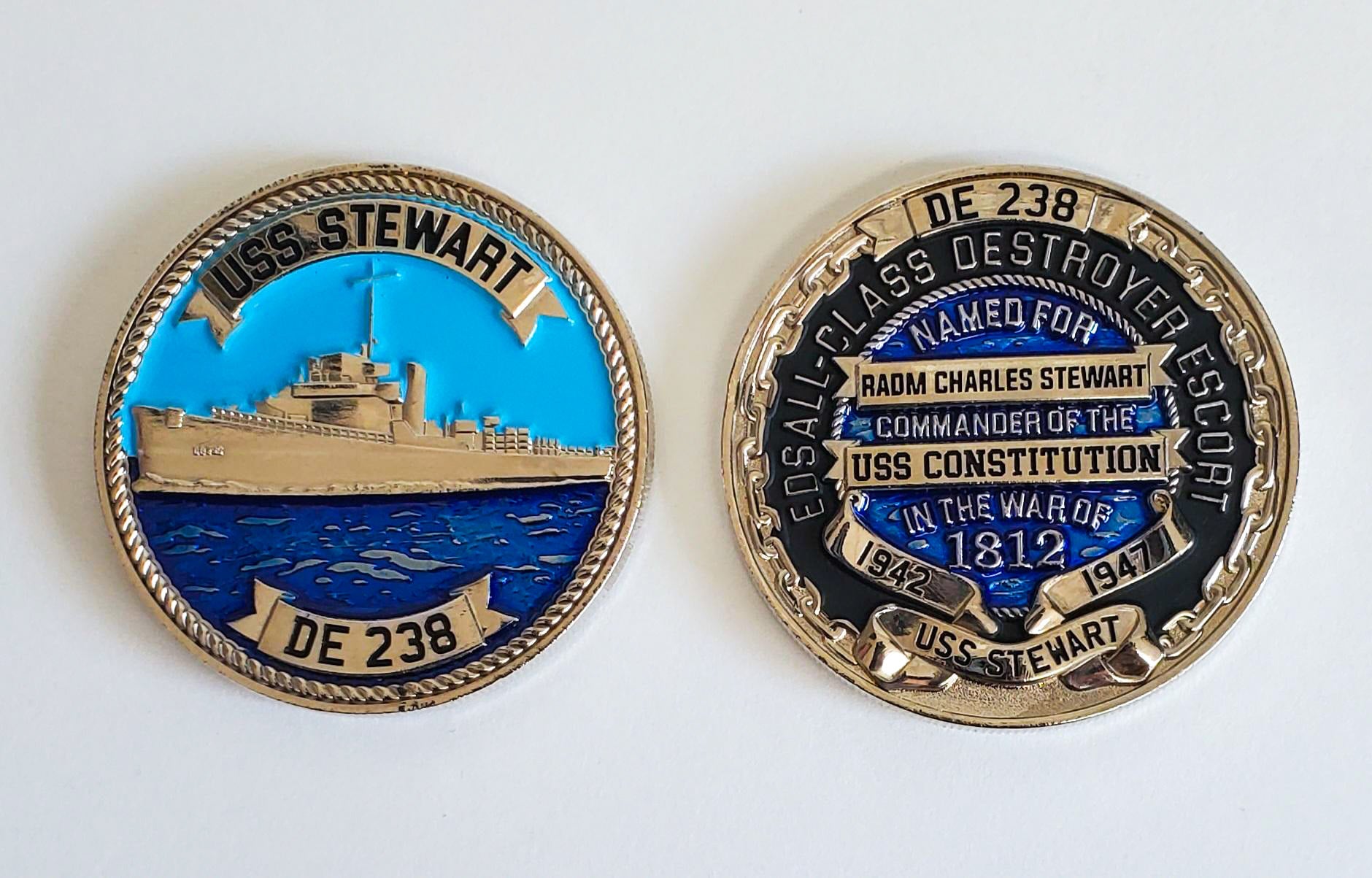 Stewart Challenge Coin | Galveston Naval Museum